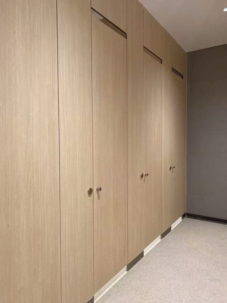 HPL Toilet Cubicle For Office Buildings | Floor To Ceiling Style With ...